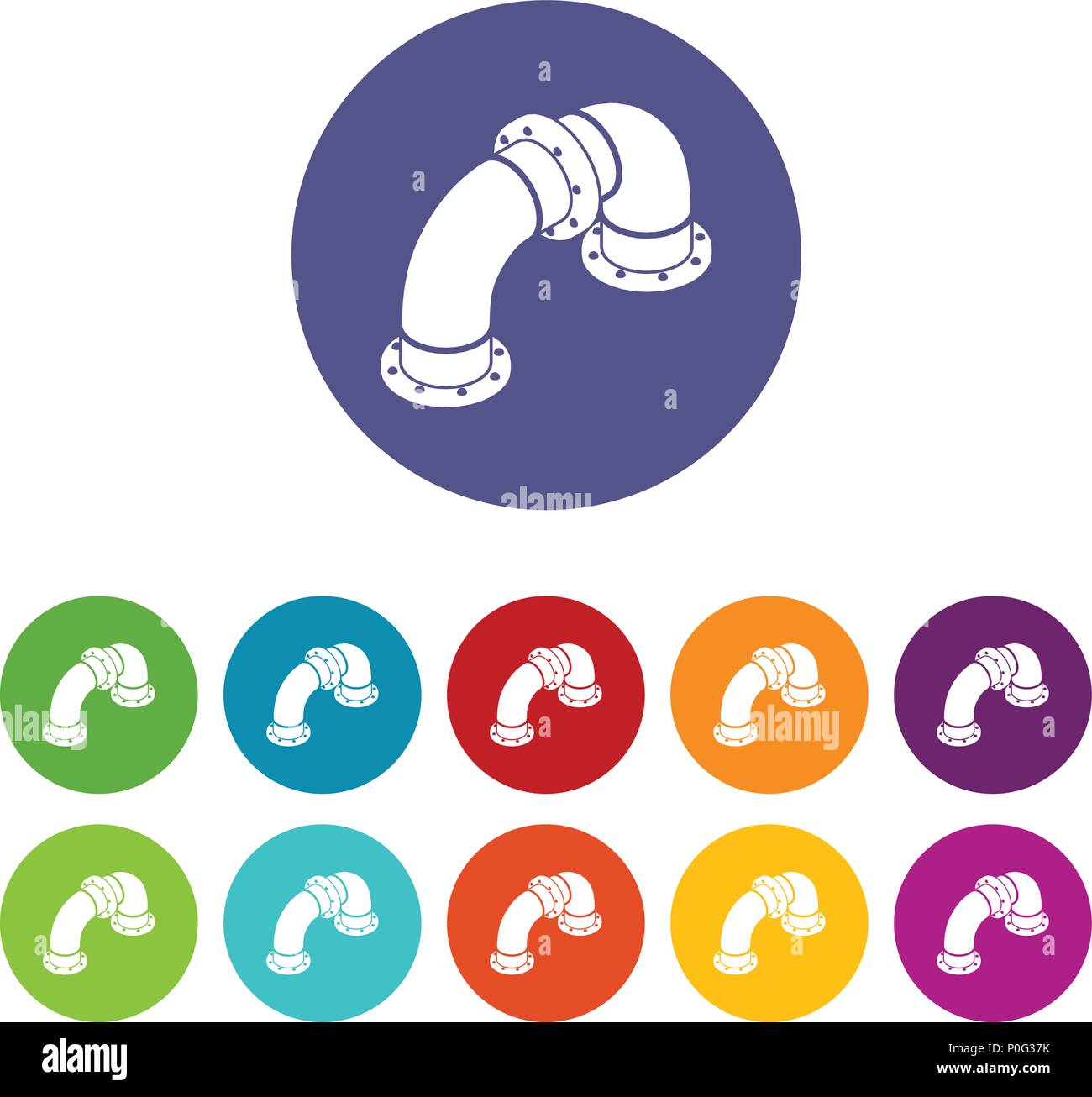 Curved pipe design Stock Vector Images - Alamy