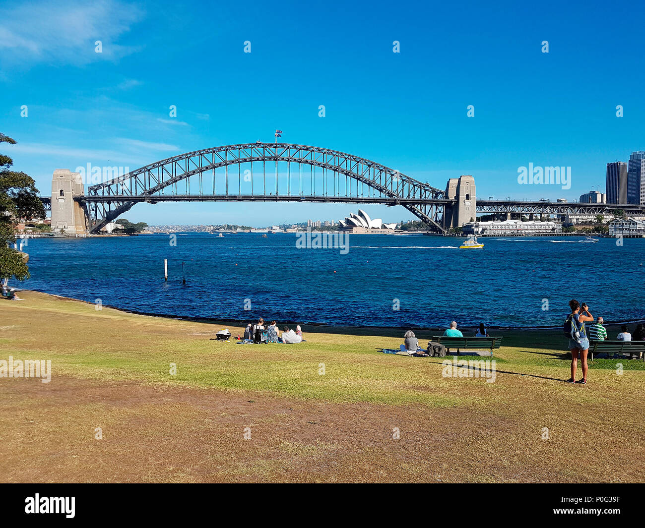 das Opernhaus von Sydney, Harbour Bridge, Australien/ the Opera House ...