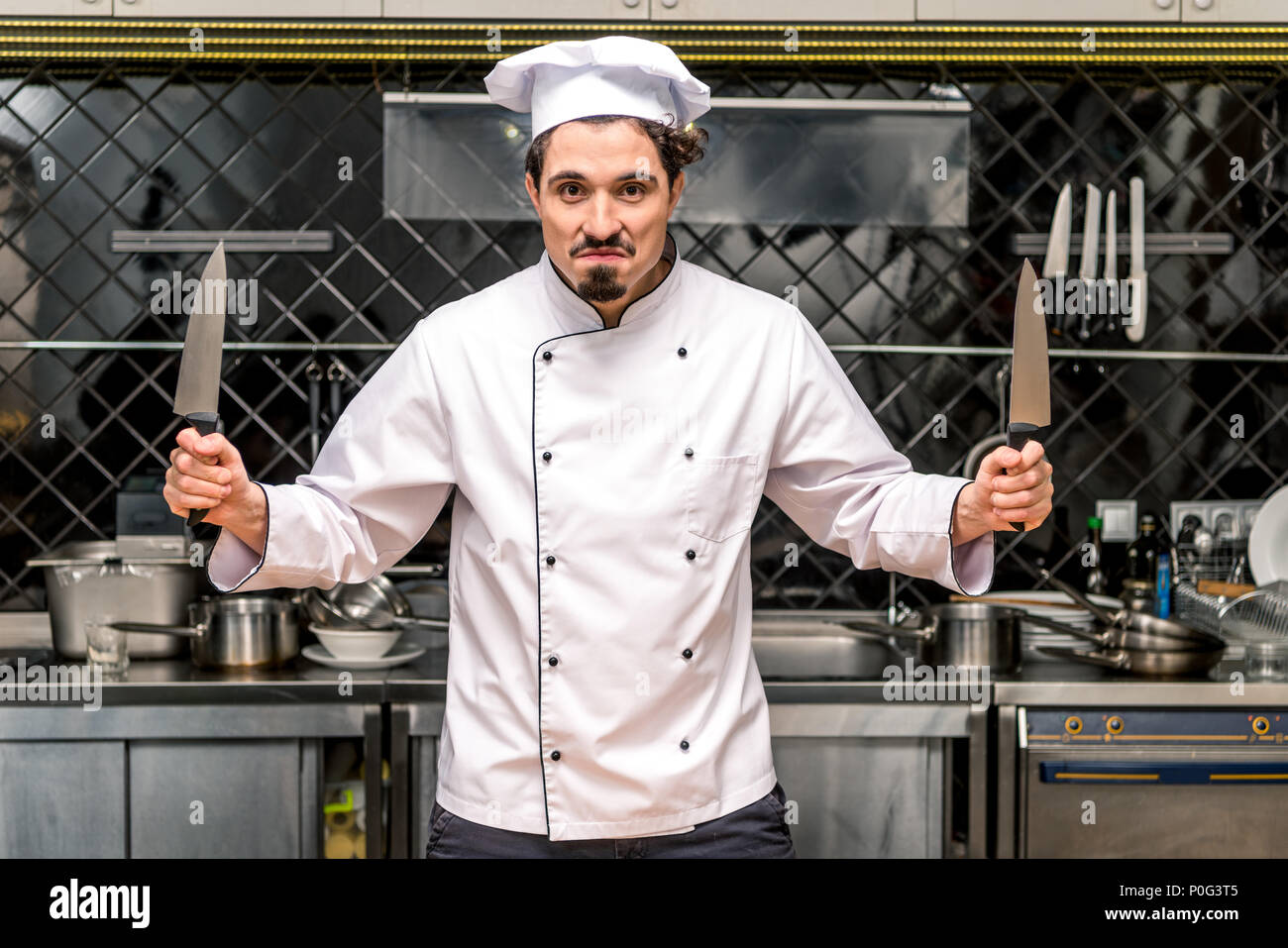 Professional chef knifes hi-res stock photography and images - Alamy