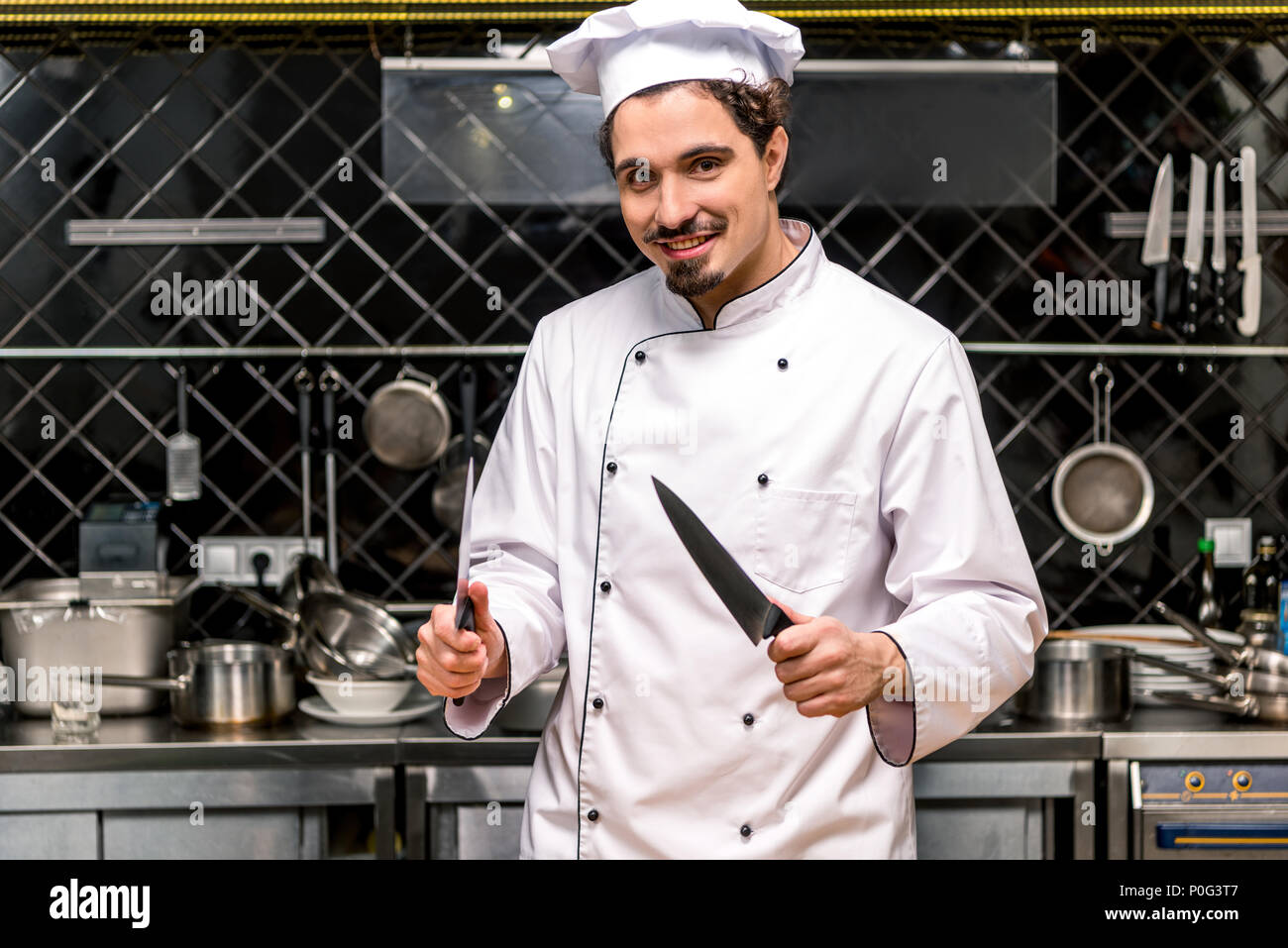 Professional chef knifes hi-res stock photography and images - Alamy