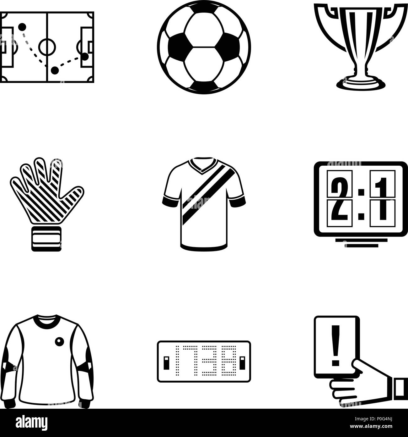 Heart football soccer ball illustration Black and White Stock Photos ...