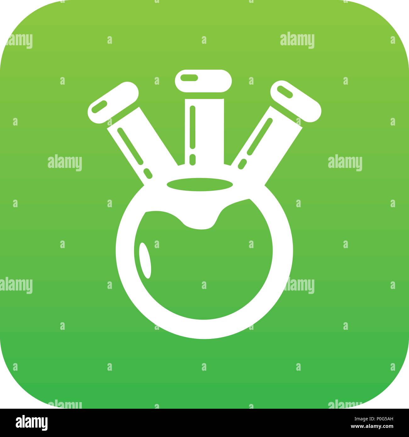 Bulb chemistry science icon, simple black style Stock Vector Image ...