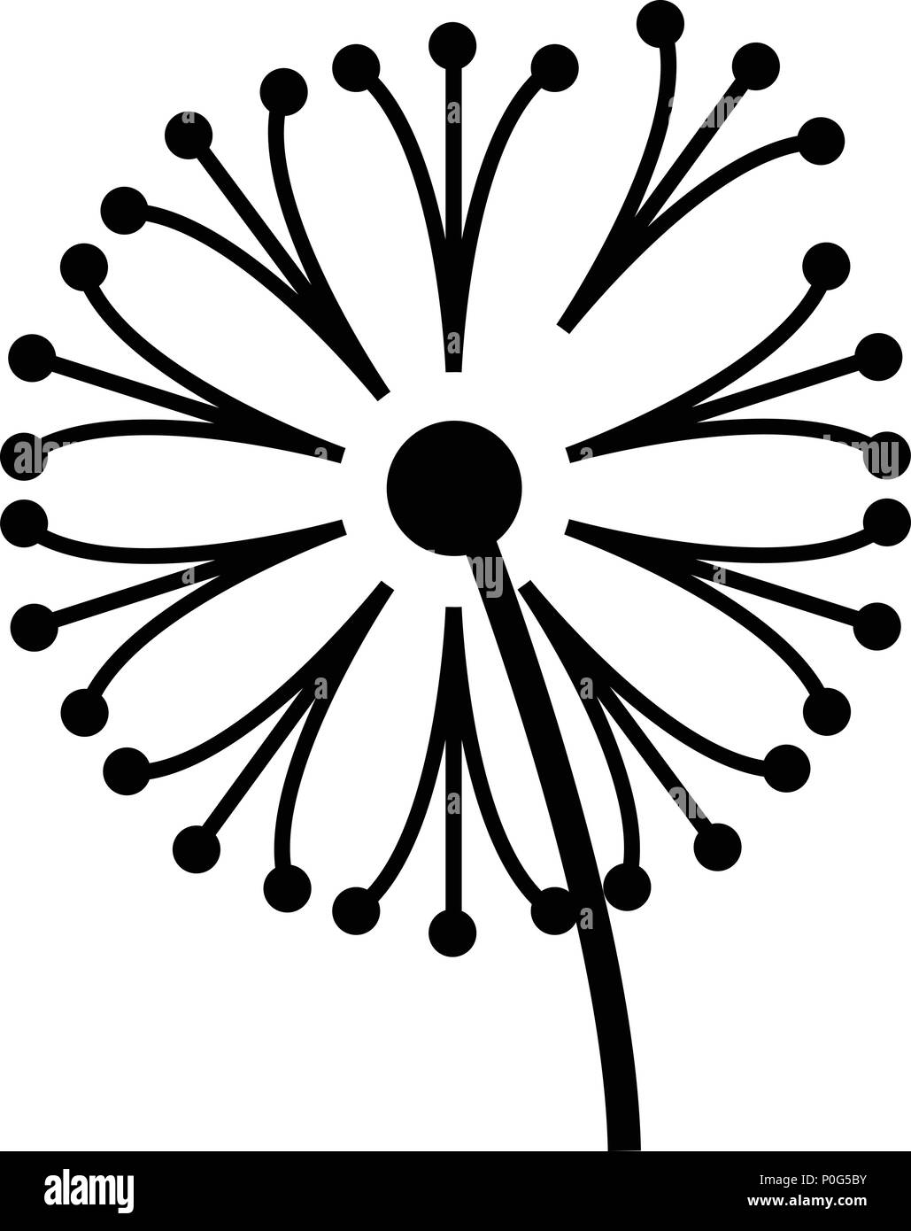 Dandelion plant icon, simple style Stock Vector Image & Art - Alamy