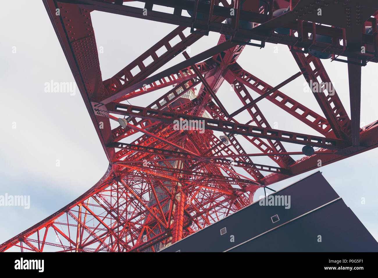 Tokyo Tower in the Shiba-koen district of Minato, Tokyo, Japan Stock ...