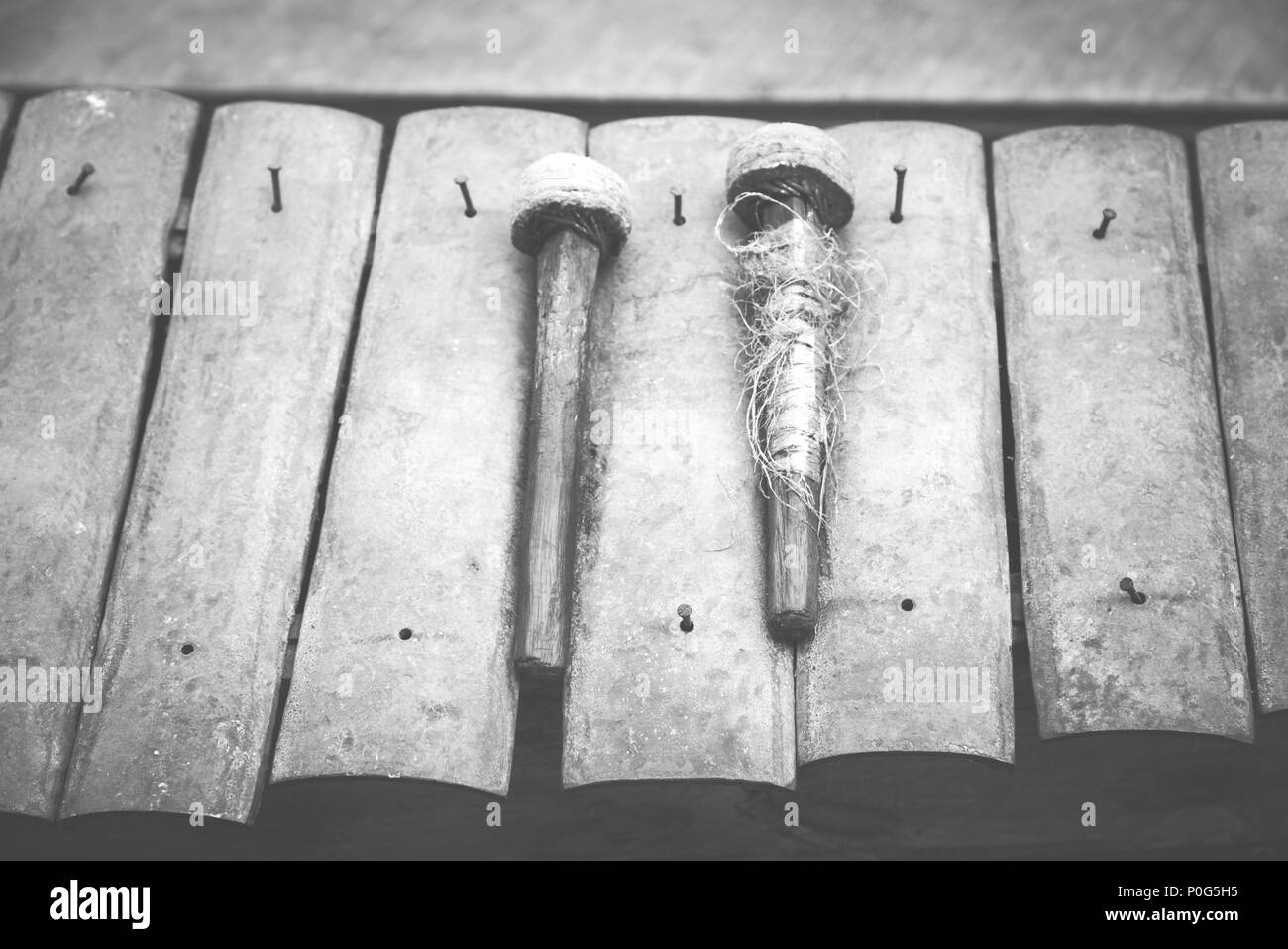 Indian music instruments Black and White Stock Photos & Images - Alamy