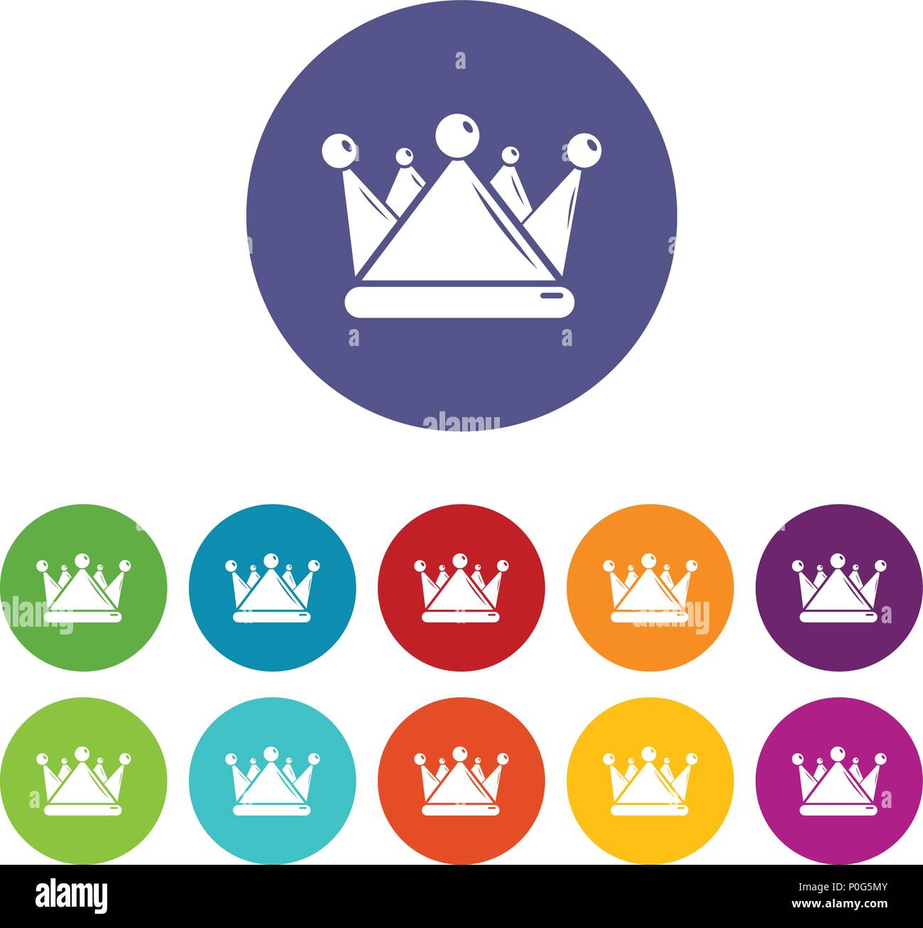 Kievan rus crown icons set vector color Stock Vector Image & Art - Alamy