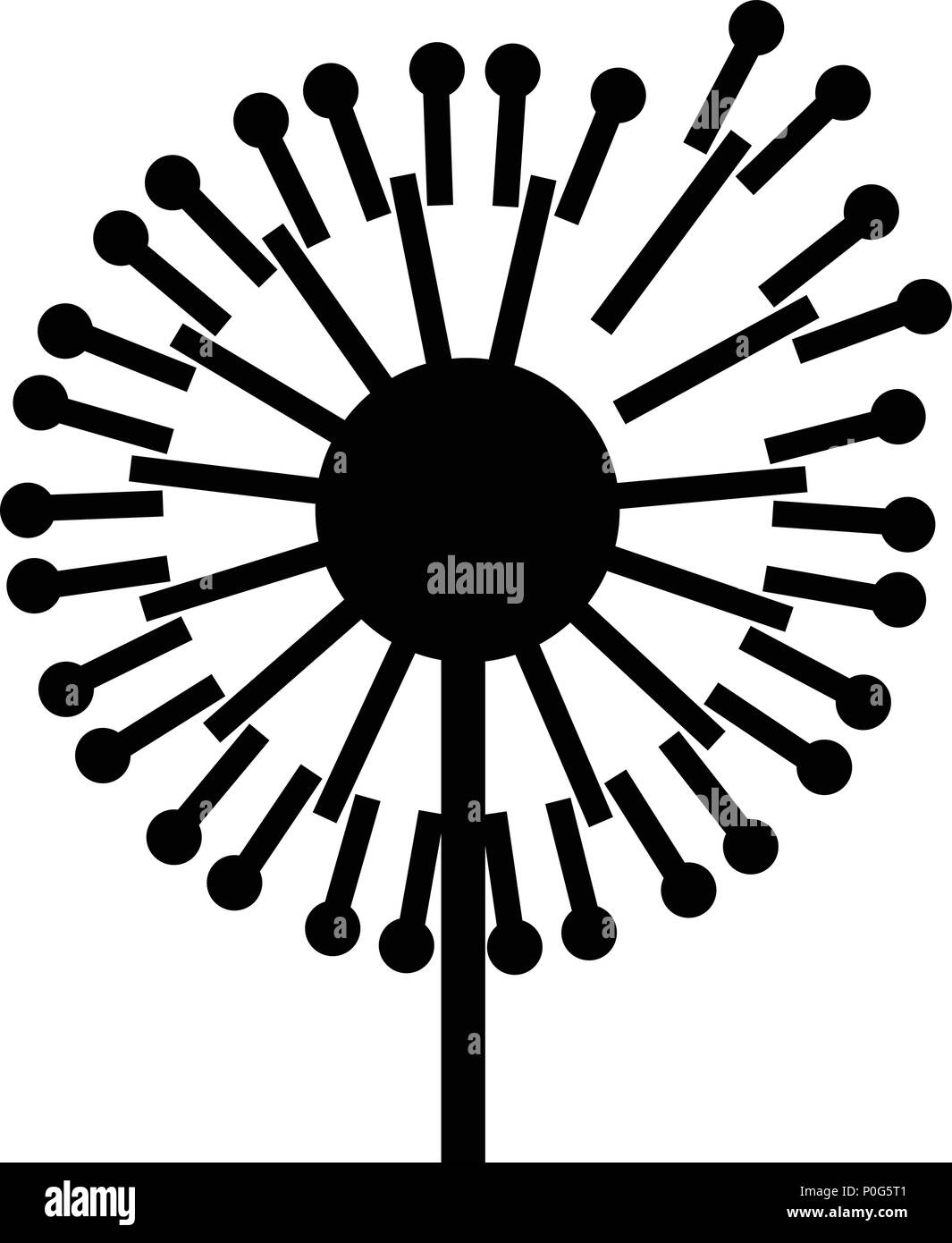 Forest dandelion icon, simple style Stock Vector Image & Art - Alamy