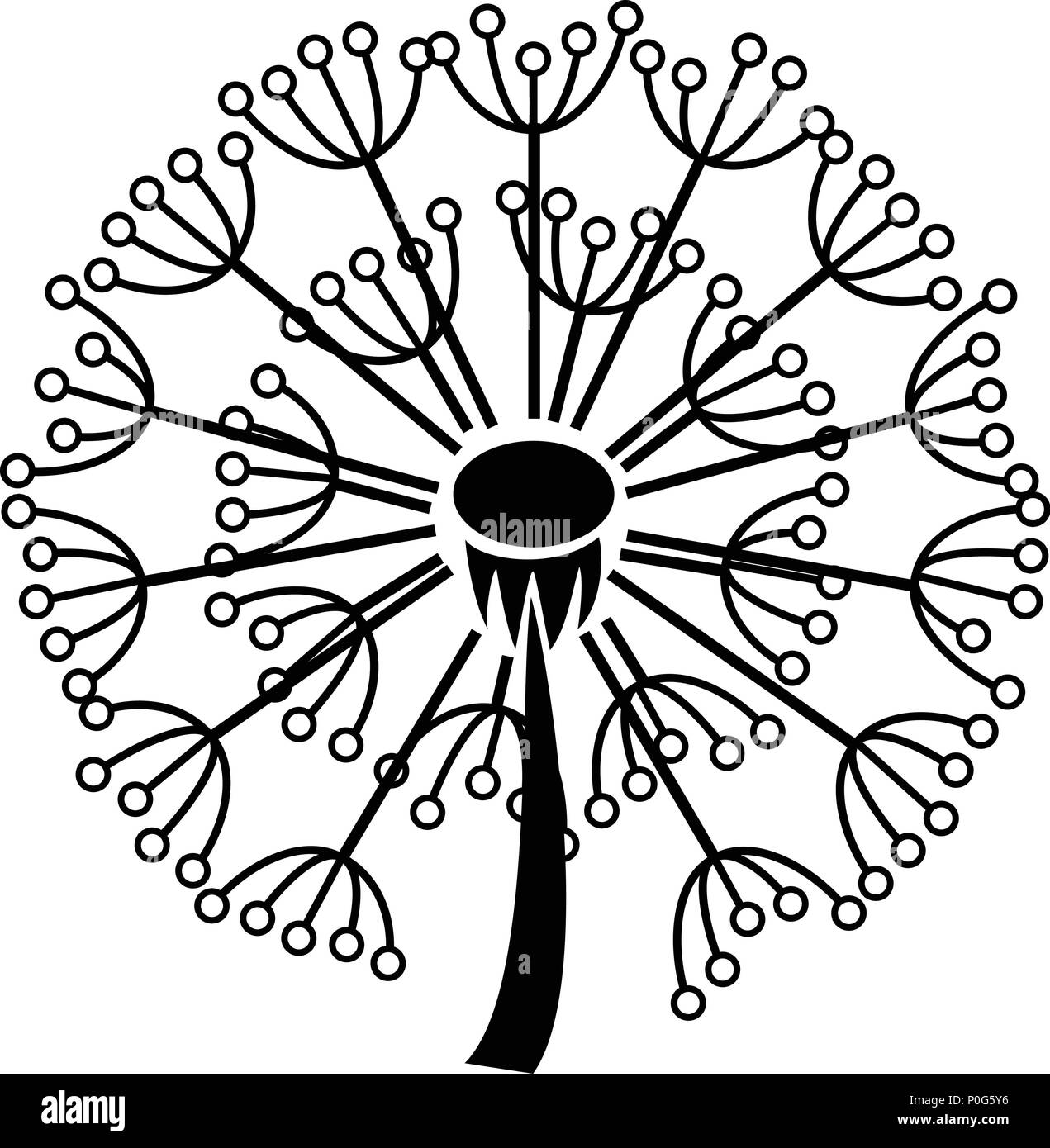 Spring dandelion icon, simple style Stock Vector Image & Art - Alamy