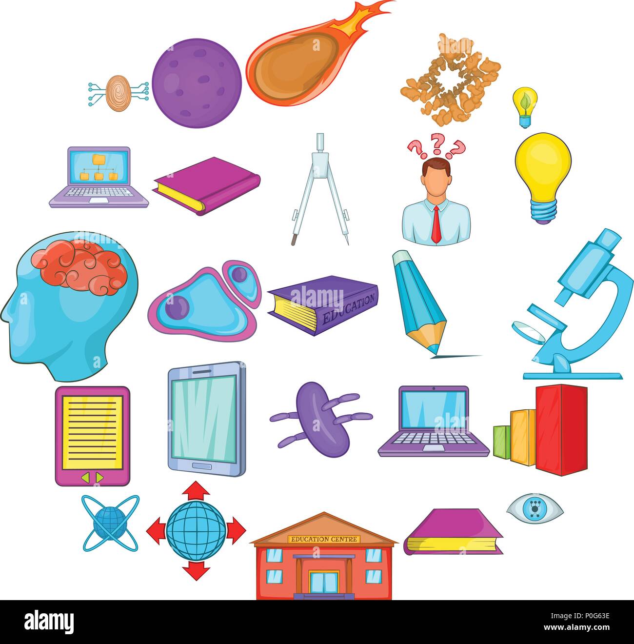 Cognizance icons set, cartoon style Stock Vector Image & Art - Alamy