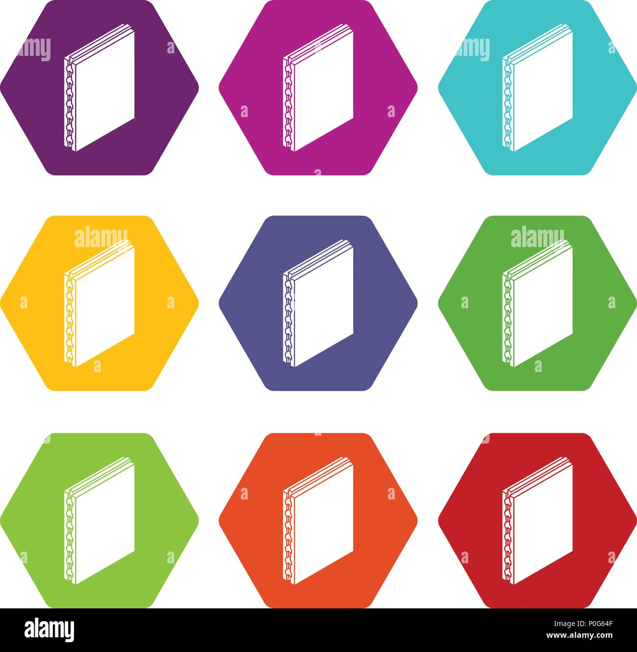 Sandwich panel icons set 9 vector Stock Vector Image & Art - Alamy