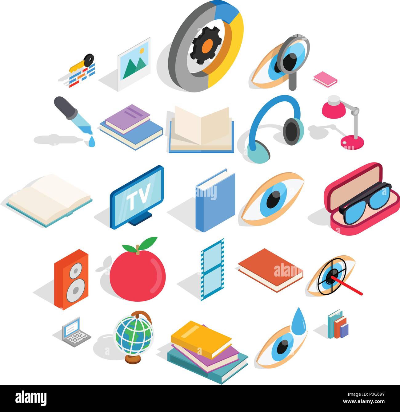 Lore icons set, isometric style Stock Vector Image & Art - Alamy