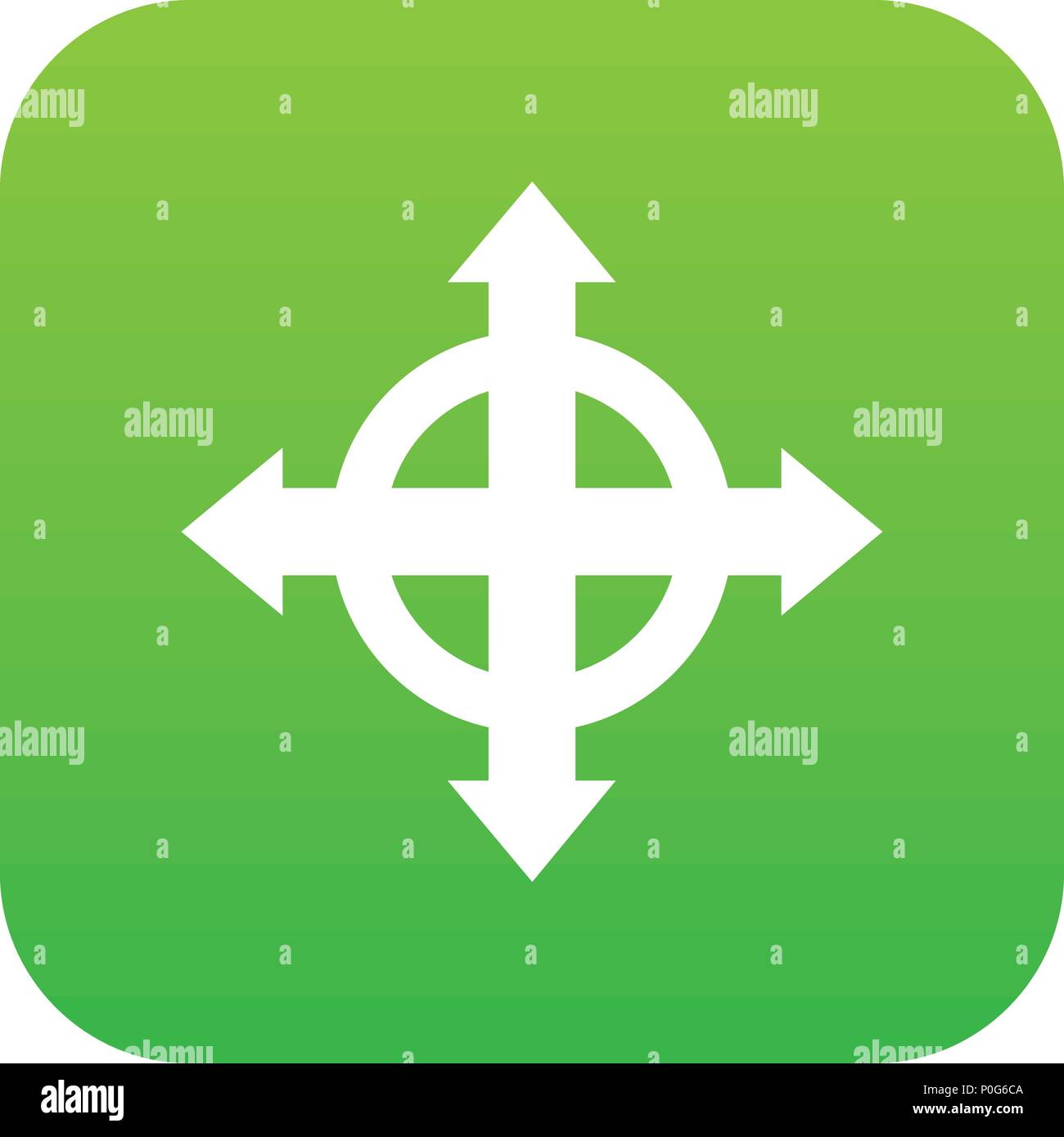 Arrows target icon digital green Stock Vector Image & Art - Alamy
