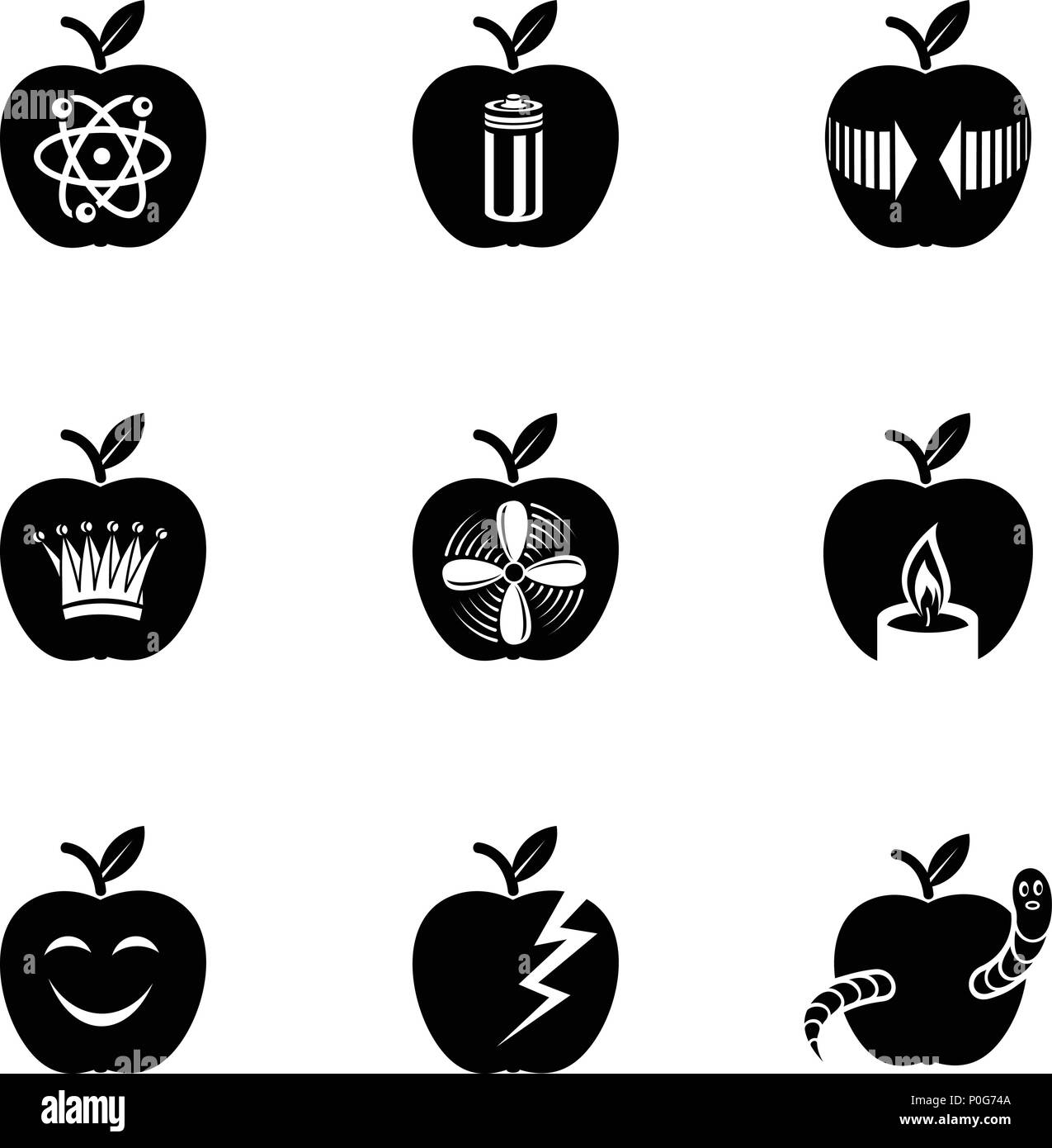 Pome tree Stock Vector Images - Alamy