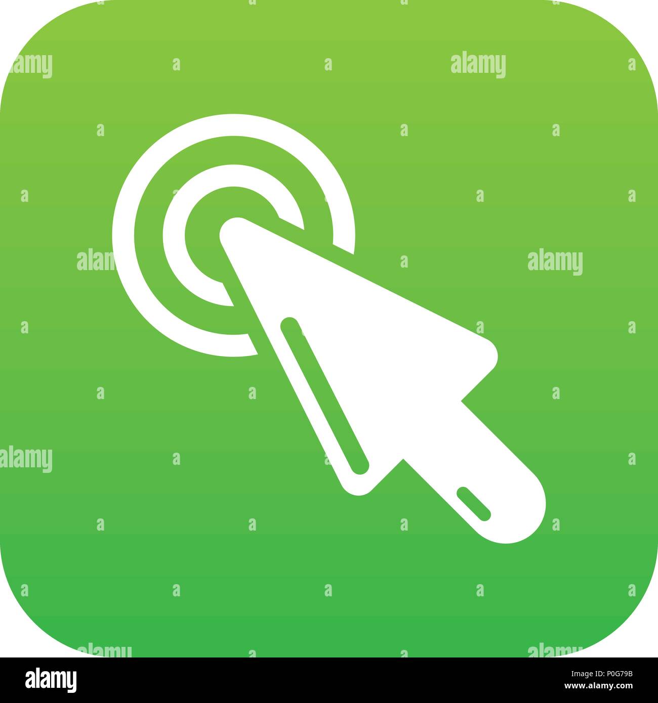 Cursor clicking icon, simple black style Stock Vector Image & Art - Alamy