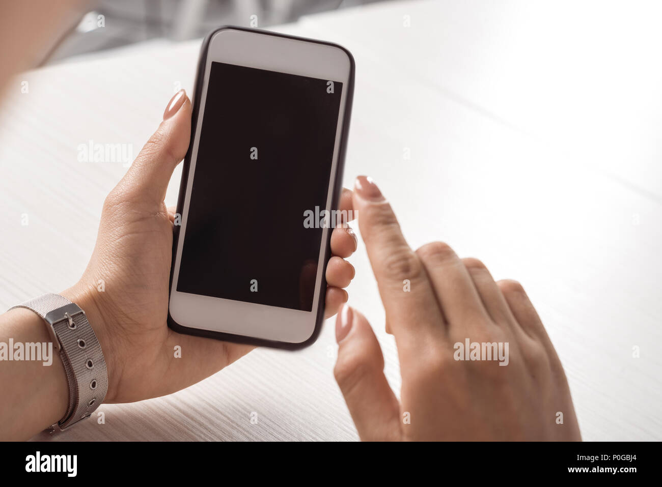 Cropped shot anonymous woman in hi-res stock photography and images - Alamy