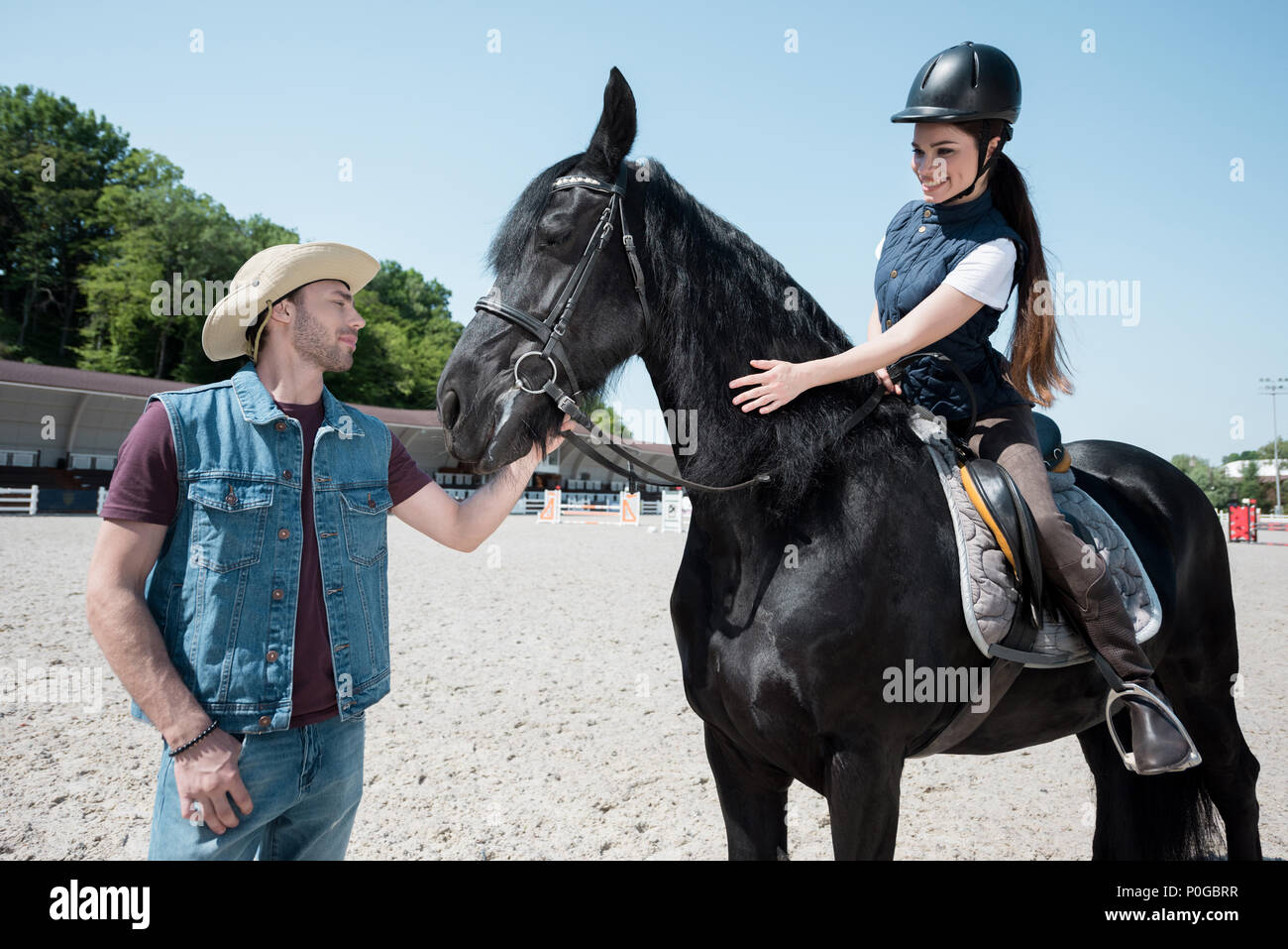 Man Holding Horse Smiling Stock Photos & Man Holding Horse Smiling ...