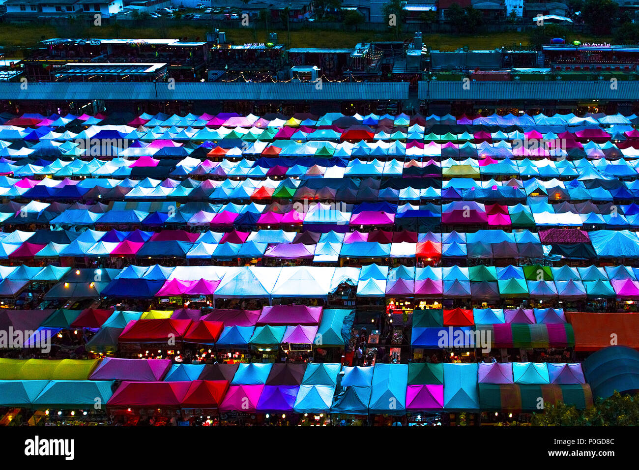 Top view market hi-res stock photography and images - Alamy