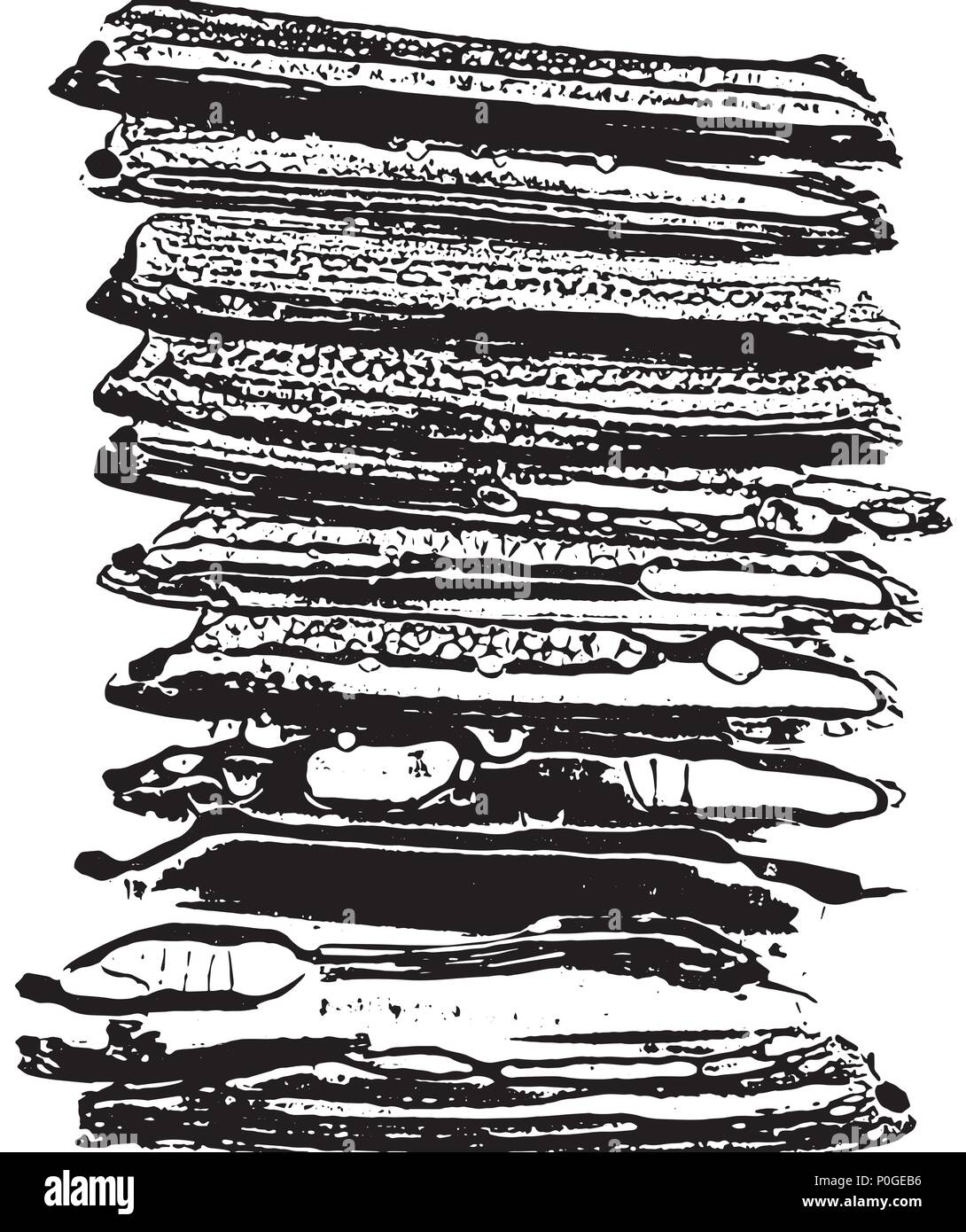 Ink vector sponge background. Vector illustration. Grunge hand drawn ...