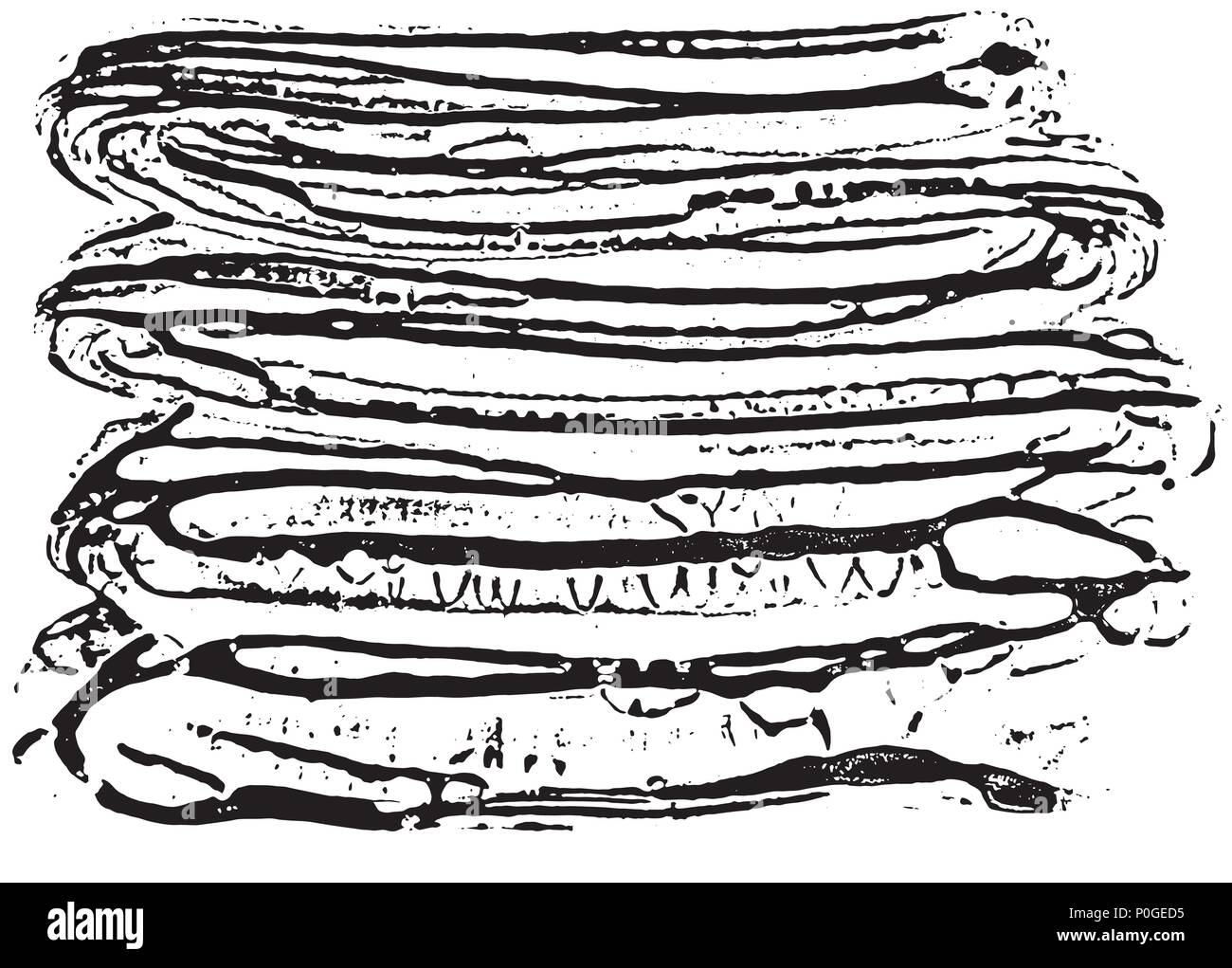 Ink vector sponge background. Vector illustration. Grunge hand drawn ...