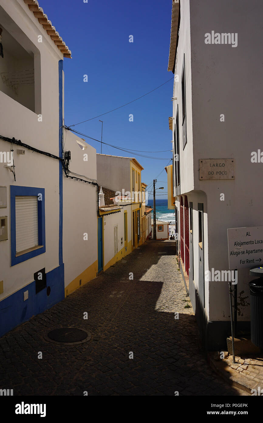 the village of Burgau at the Algarve of Portugal in Europe. Portugal ...