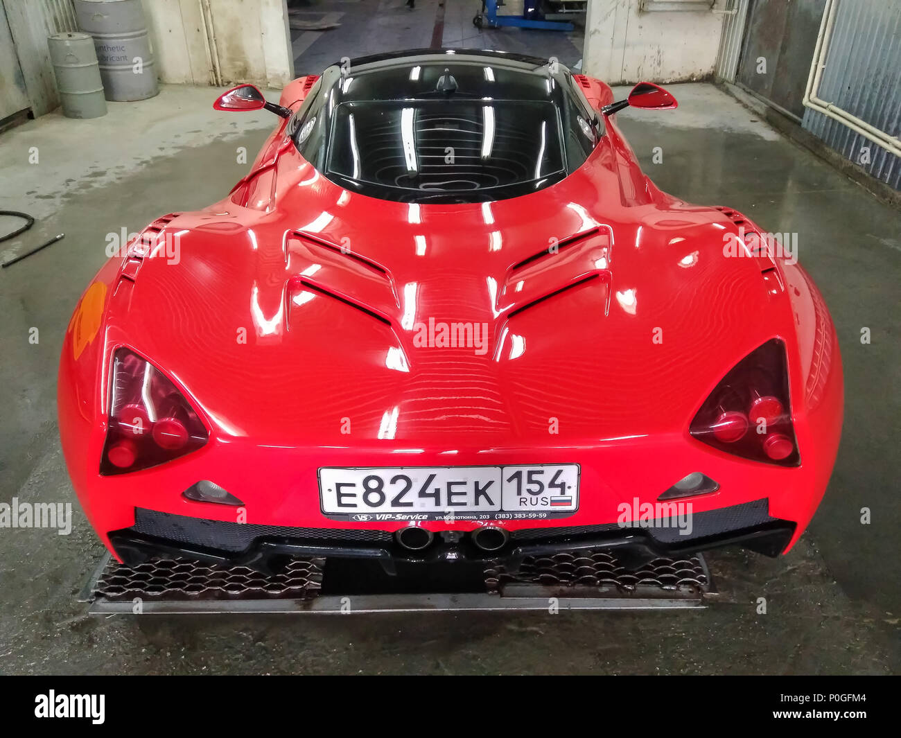 Novosibirsk, Russia - 05.28.2018: Marussia b1 front view. Photography ...