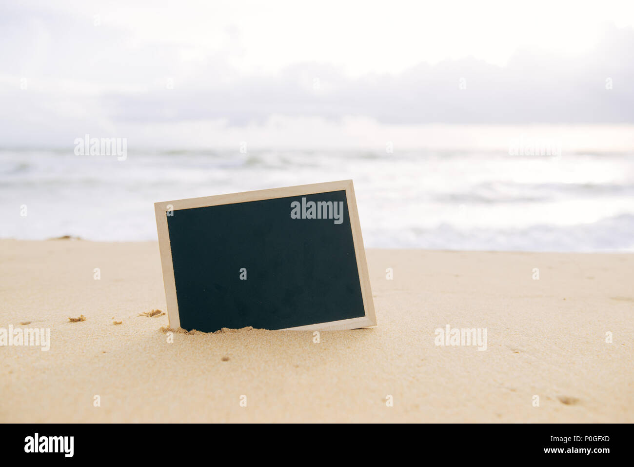 Net board for your text on a summer background in the sand Stock Photo ...