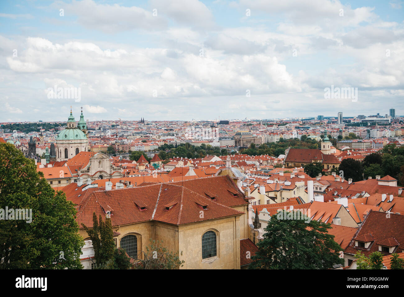 Beautiful view of the architecture of Prague in the Czech Republic ...