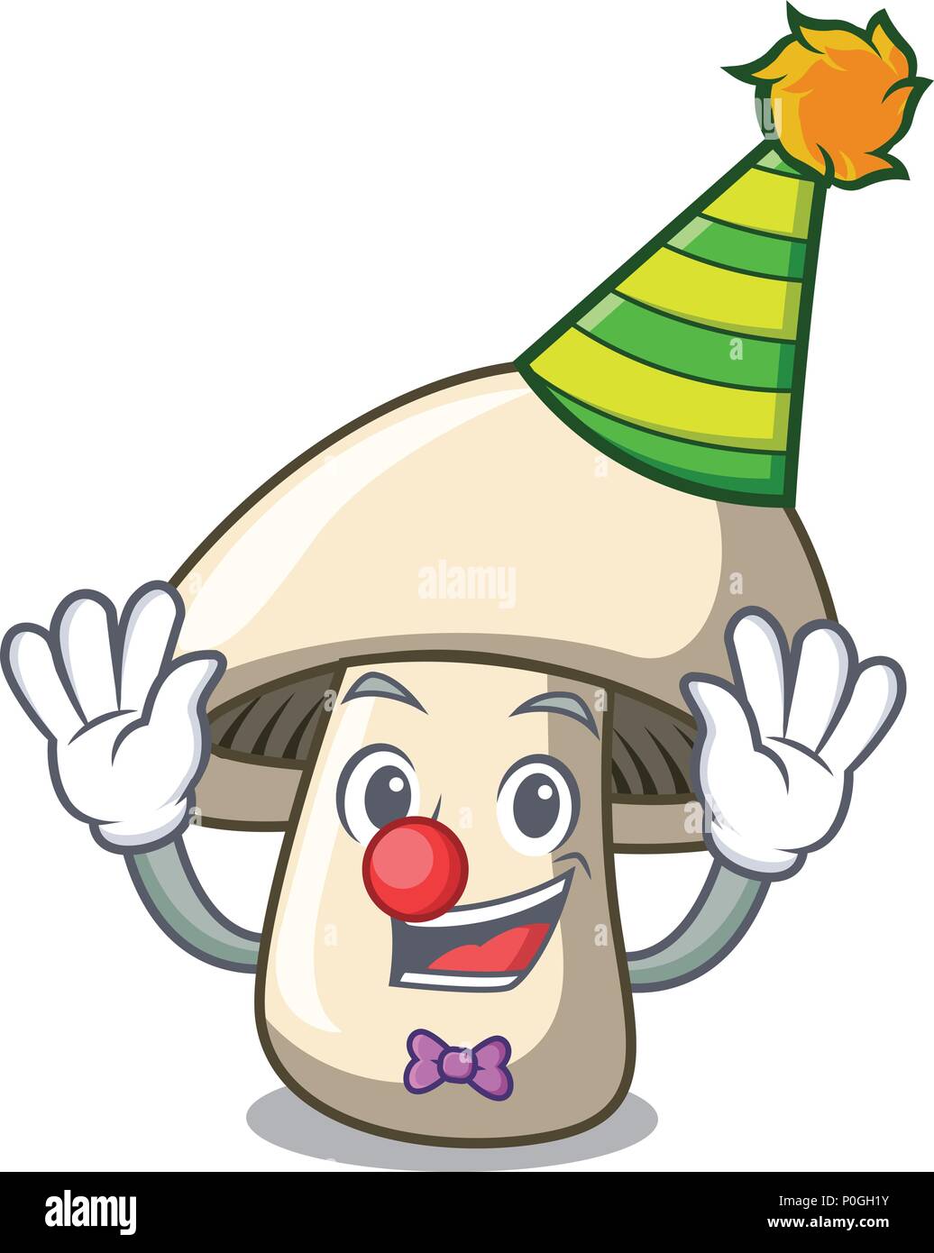 Clown champignon mushroom mascot cartoon Stock Vector Image & Art - Alamy
