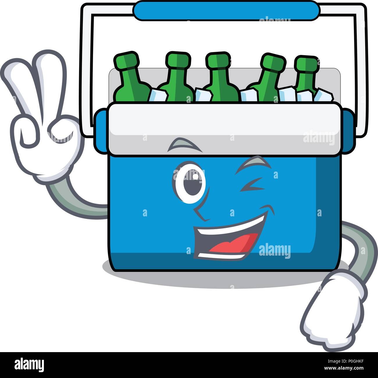 Two finger freezer bag character cartoon Stock Vector Image & Art - Alamy