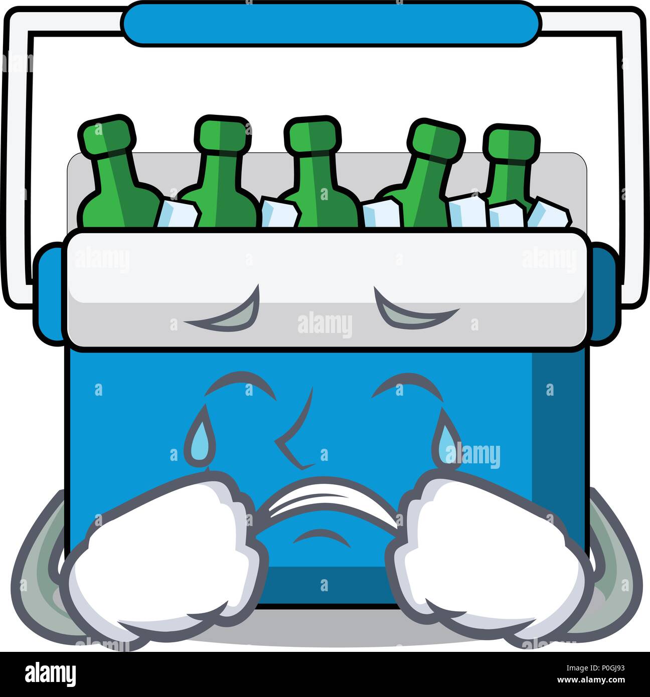 Crying freezer bag mascot cartoon Stock Vector Image & Art - Alamy