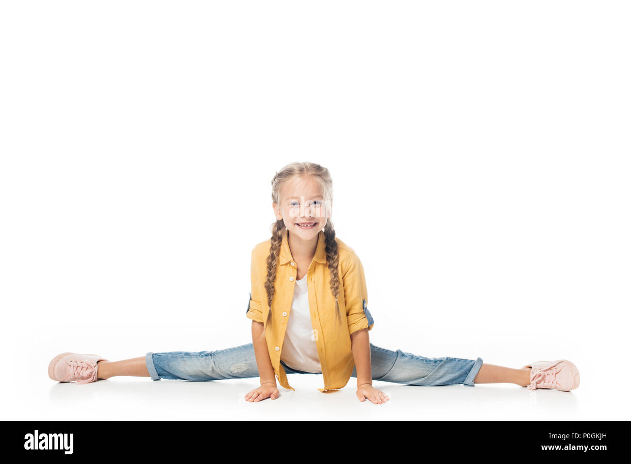 Child split legs hi-res stock photography and images - Alamy