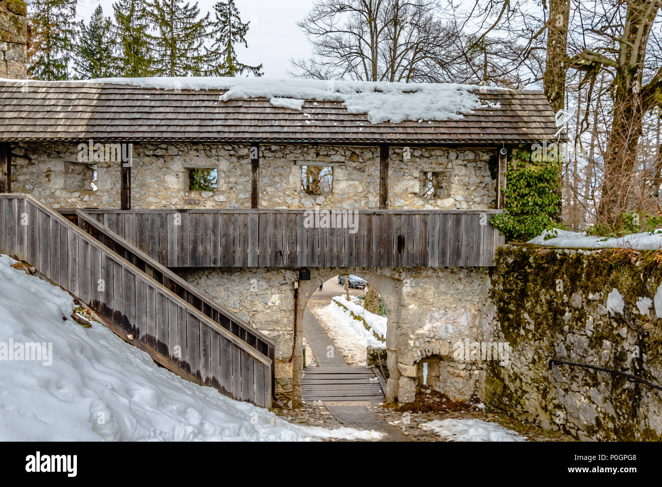 Bled castle entrance hi-res stock photography and images - Alamy