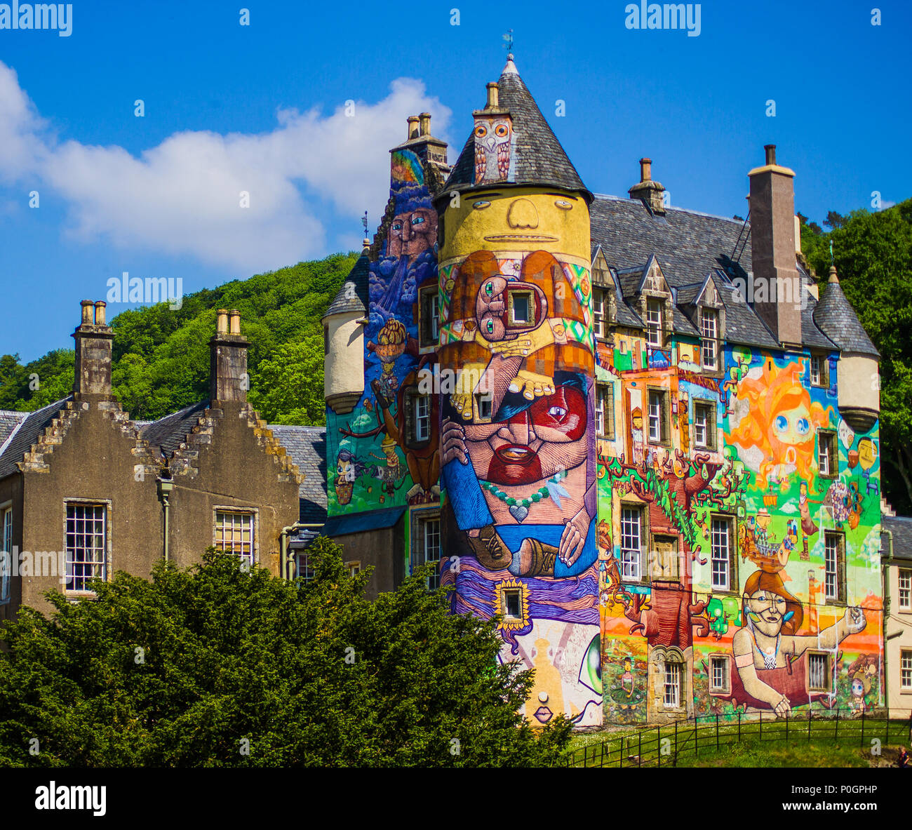 Kelburn castle graffiti hi-res stock photography and images - Alamy