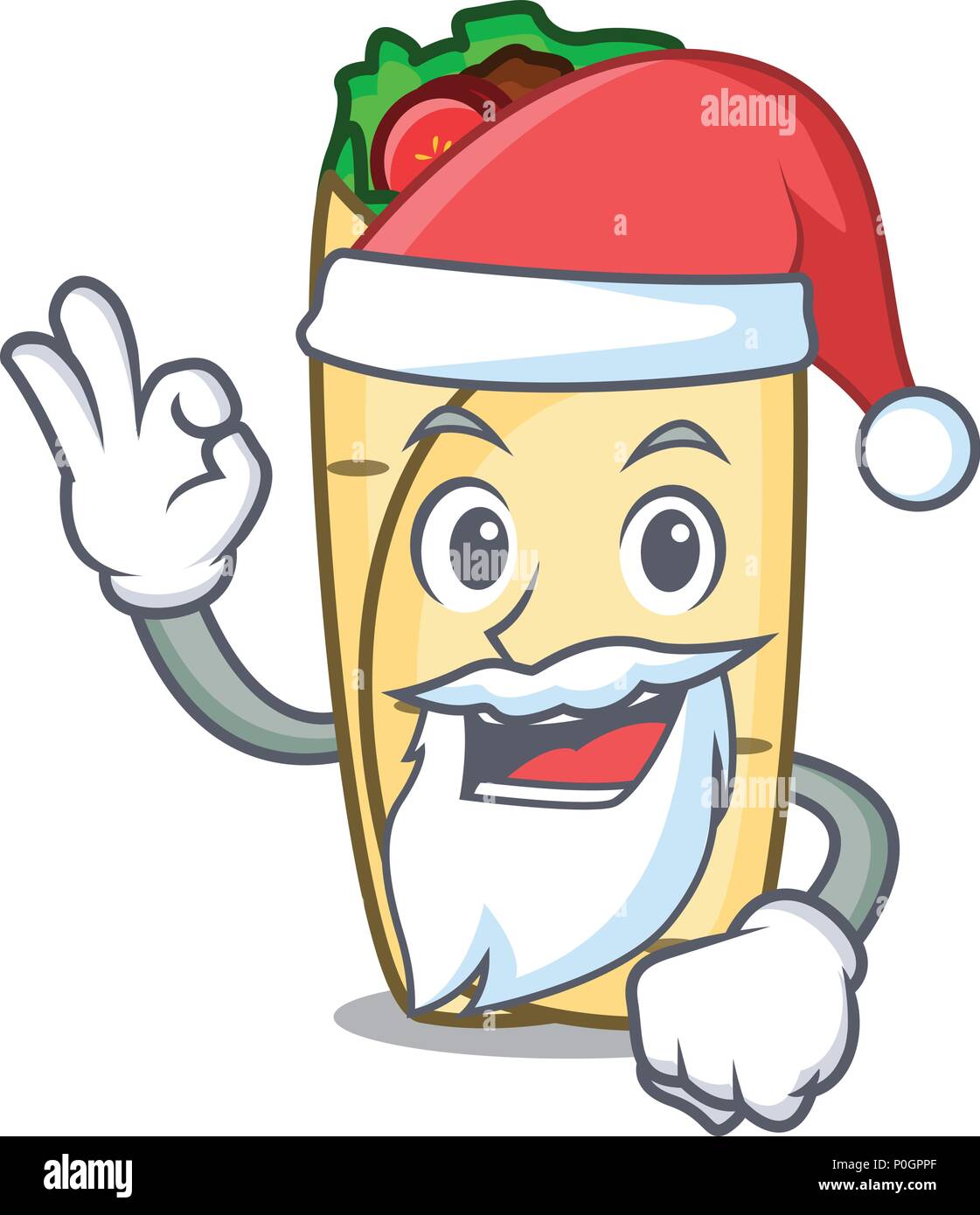 Cartoon christmas santa mexican Stock Vector Images - Alamy