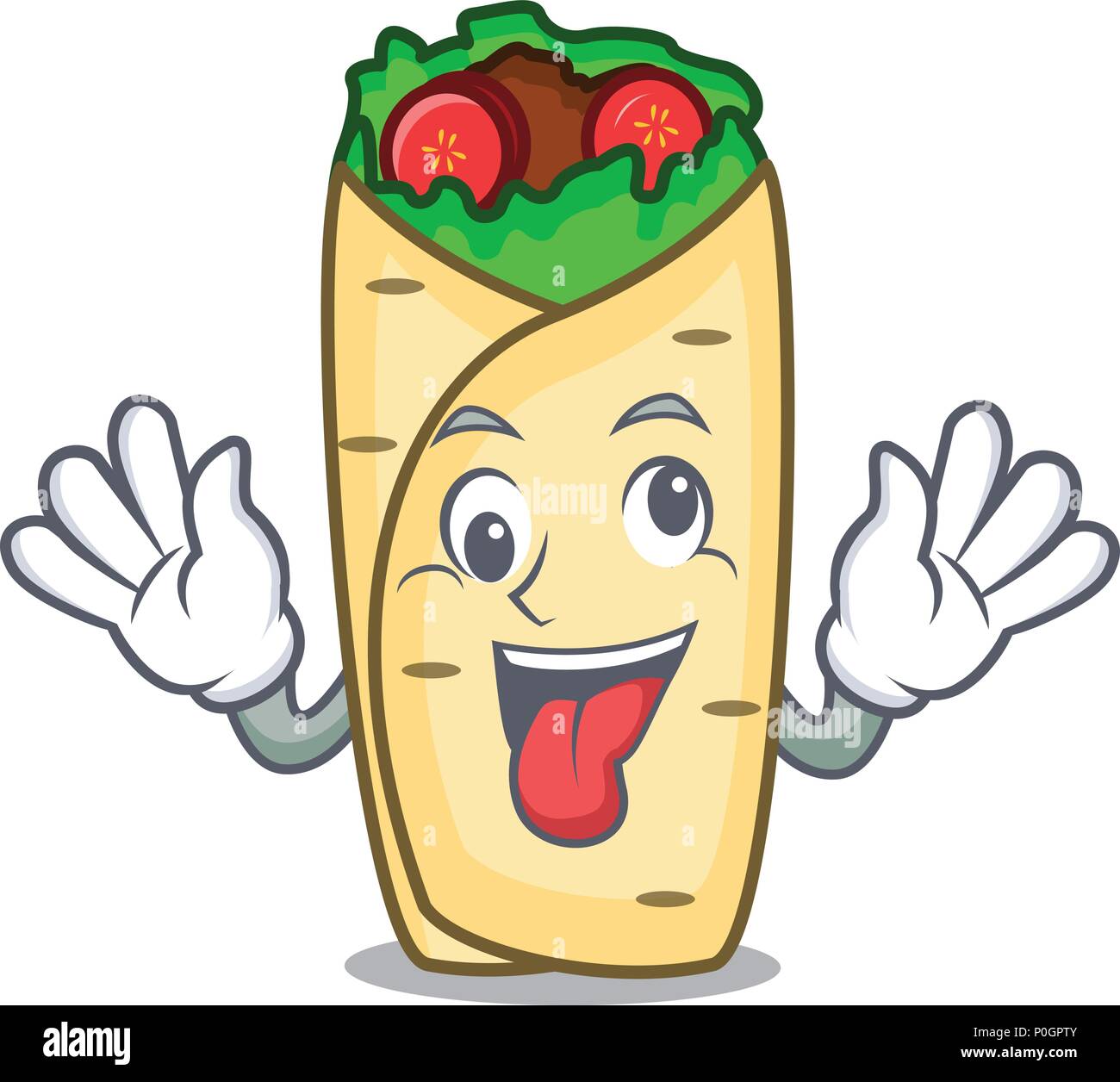 Crazy burrito mascot cartoon style Stock Vector Image & Art - Alamy