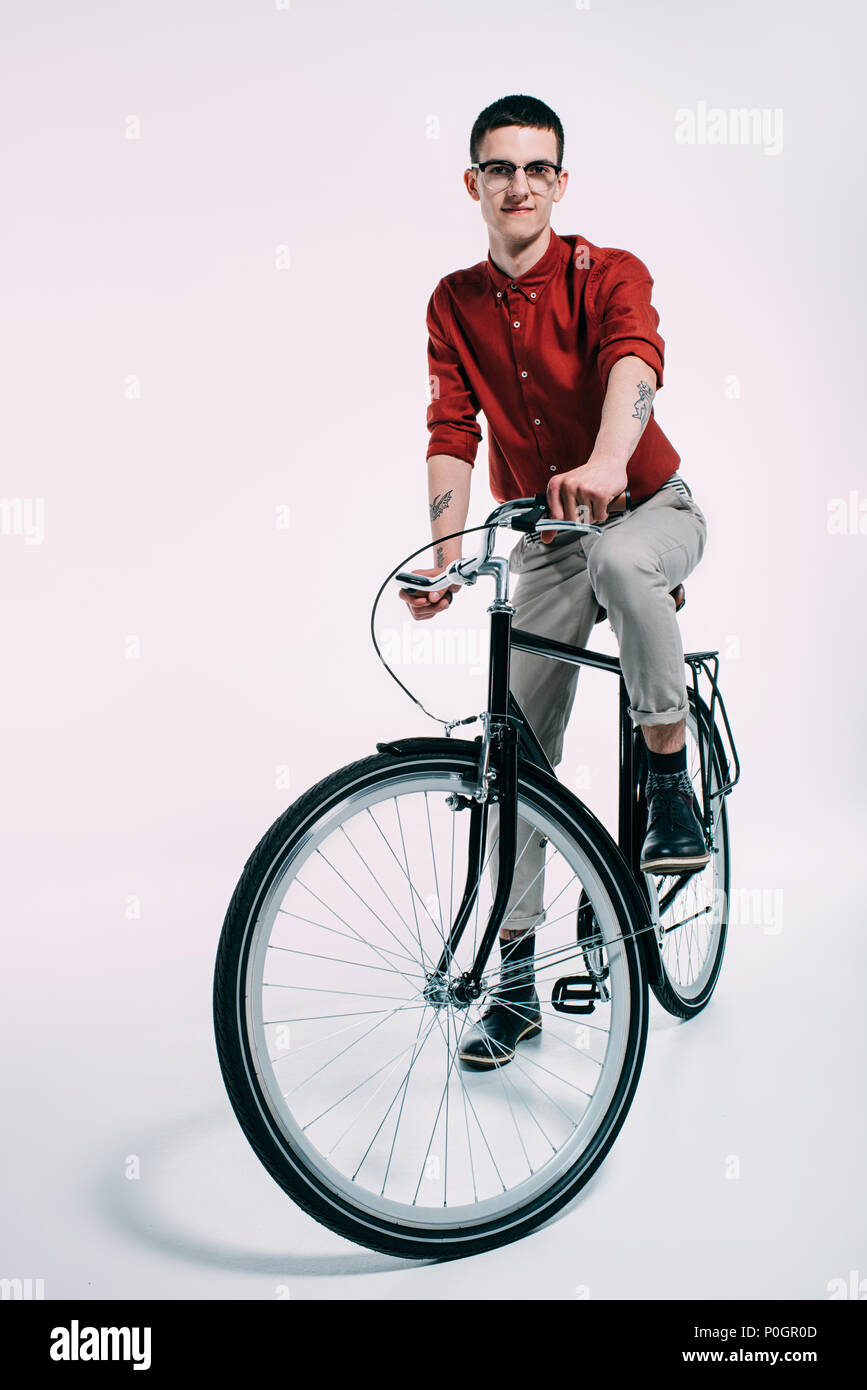 Guy riding bicycle hi-res stock photography and images - Alamy