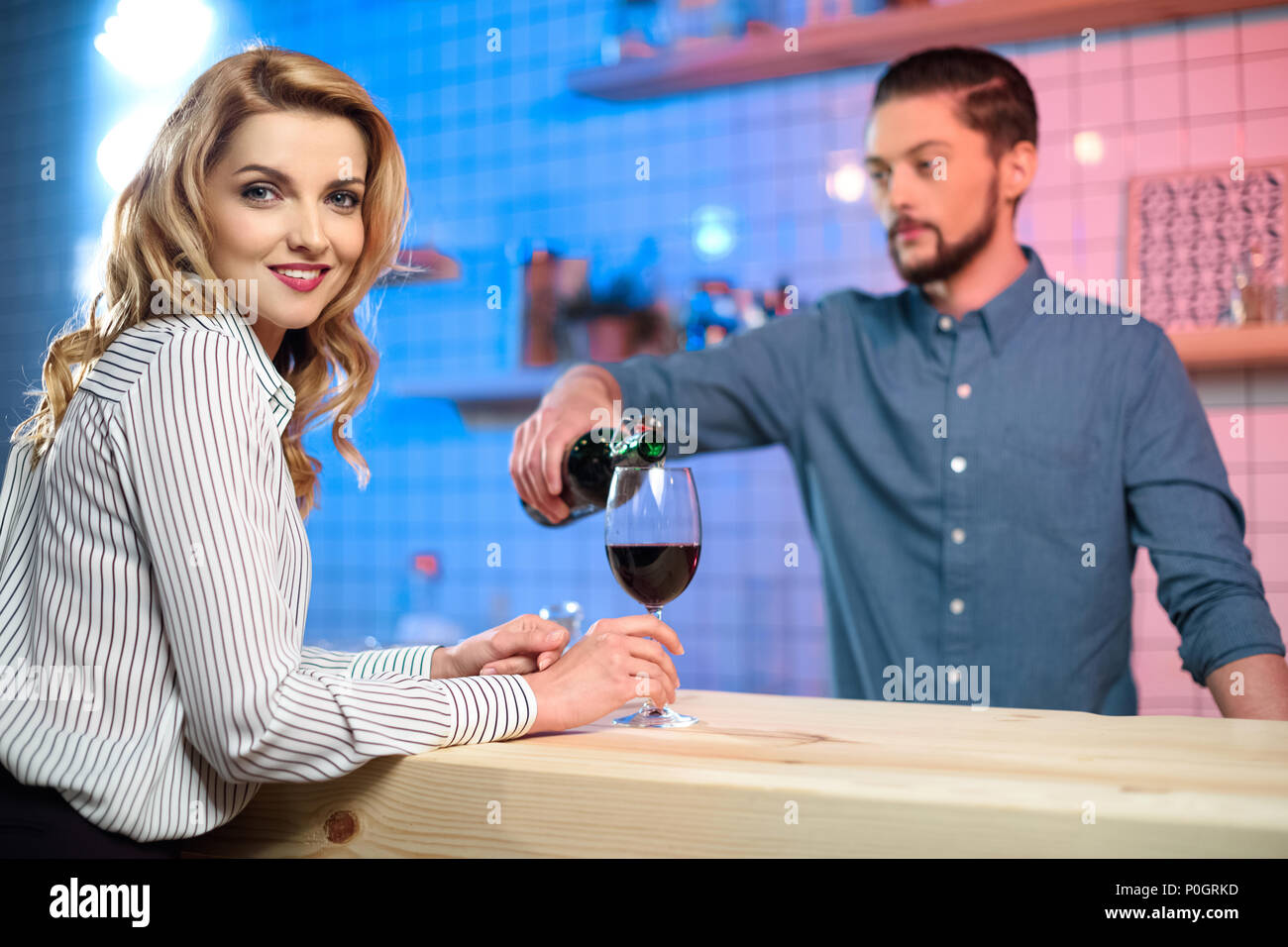 Bearded bartender hi-res stock photography and images - Alamy