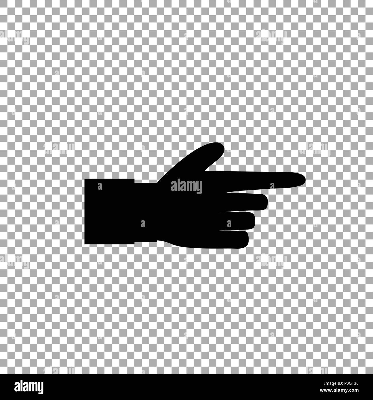 Pointing finger illustration of businessman black hand with index ...