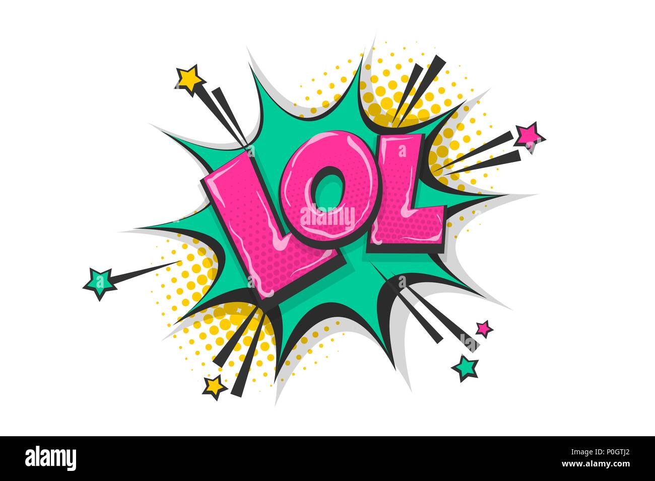 Wow speech bubble retro Cut Out Stock Images & Pictures - Alamy