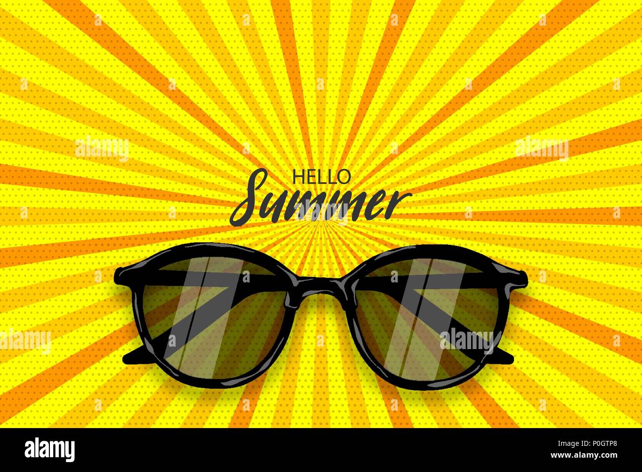 Summer time black line Stock Vector Images - Alamy