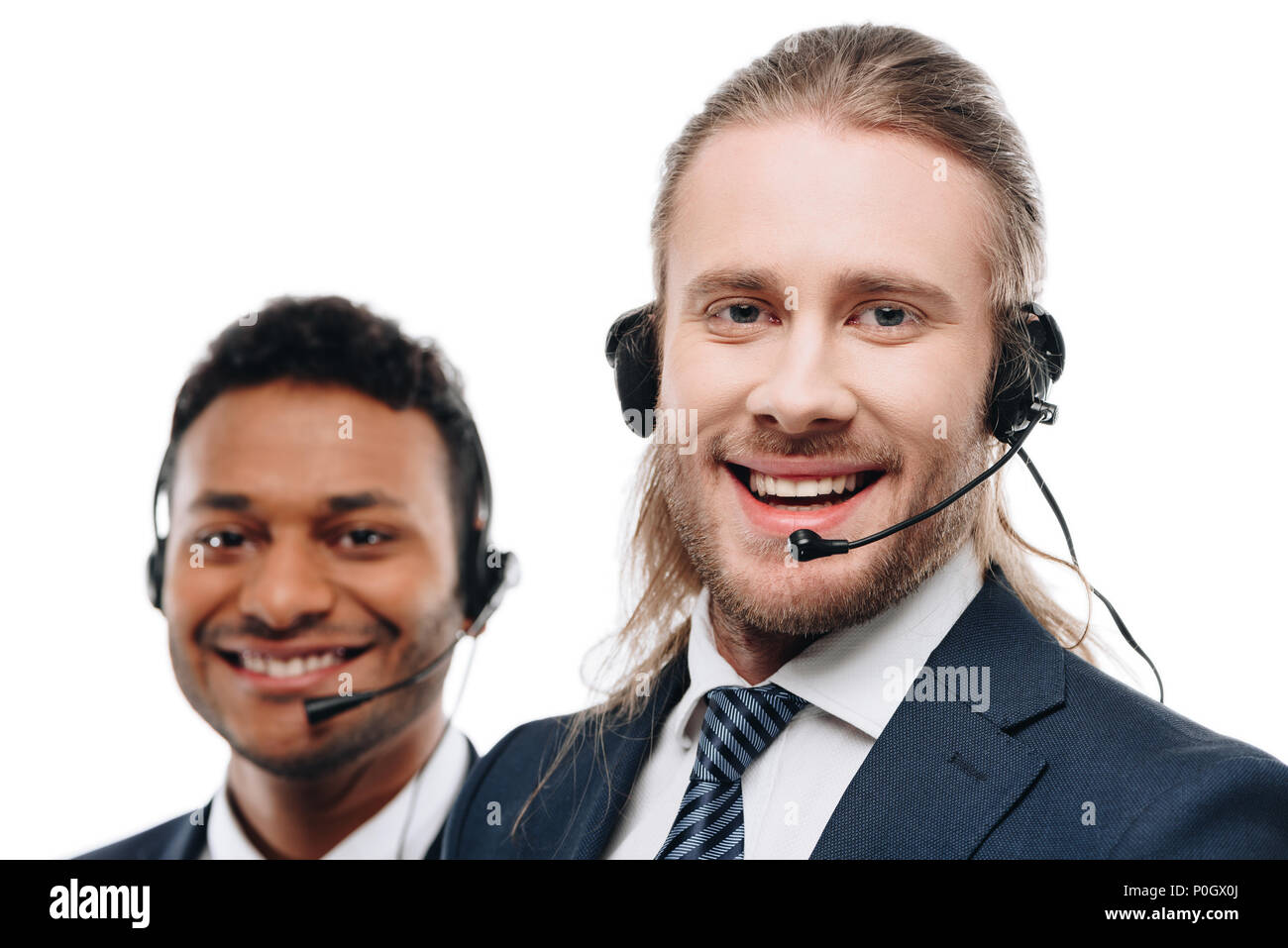 Managers headsets hi-res stock photography and images - Alamy