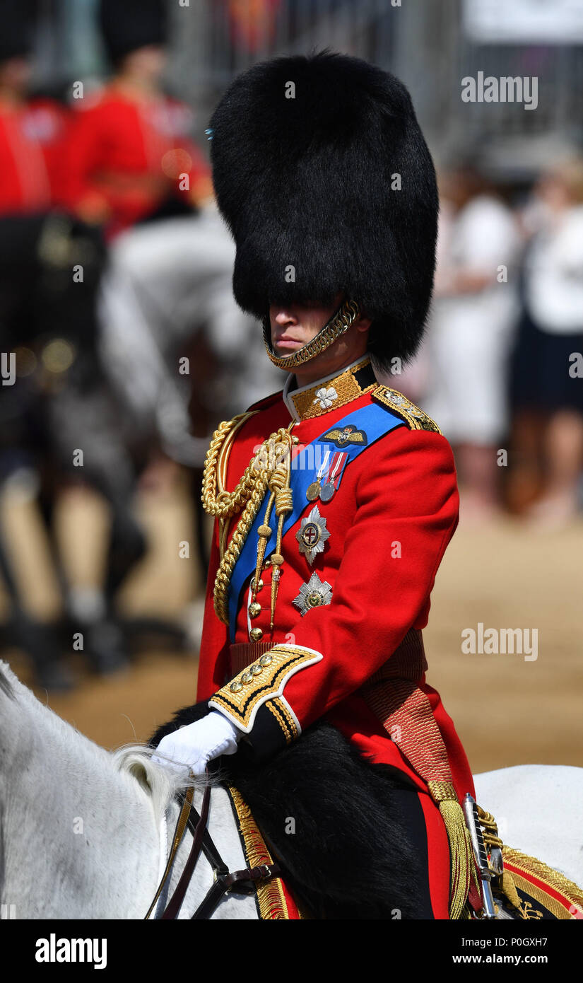 The Duke of Cambridge, on Horse Guards Parade, central London, during ...