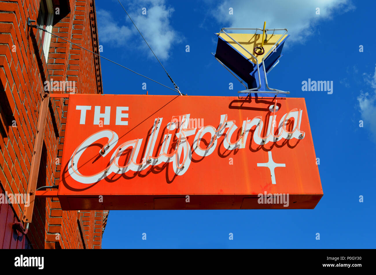 The old California Bar Stock Photo - Alamy
