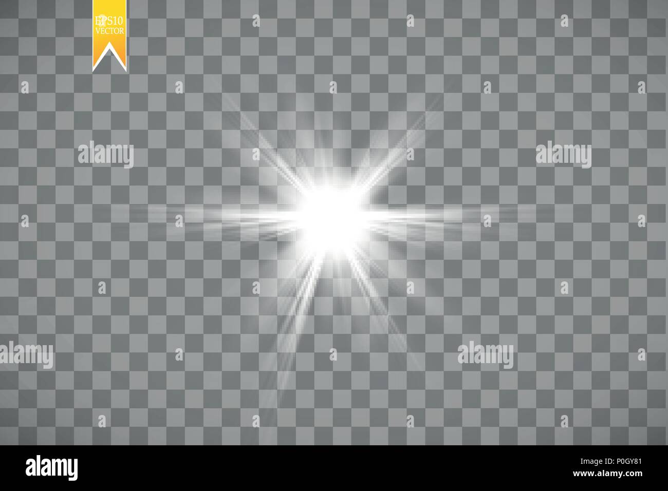 Sun isolated on transparent background. Vector illustration Stock ...