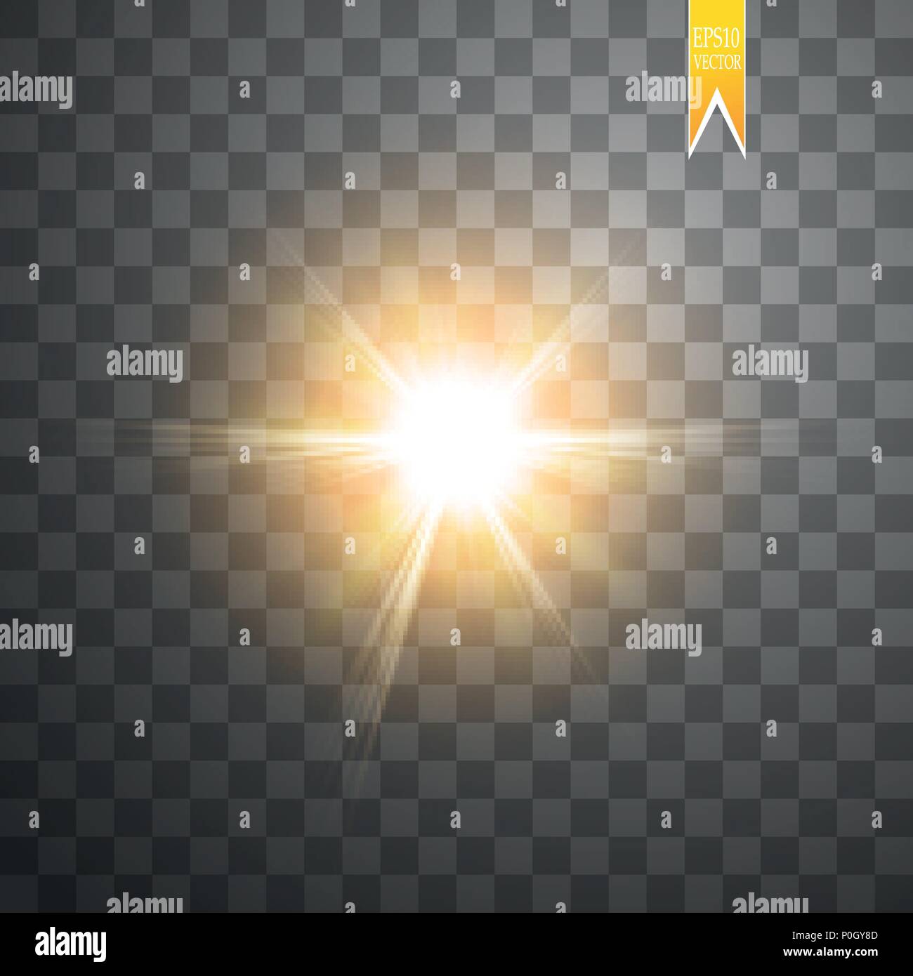 Sun isolated on transparent background. Vector illustration Stock ...