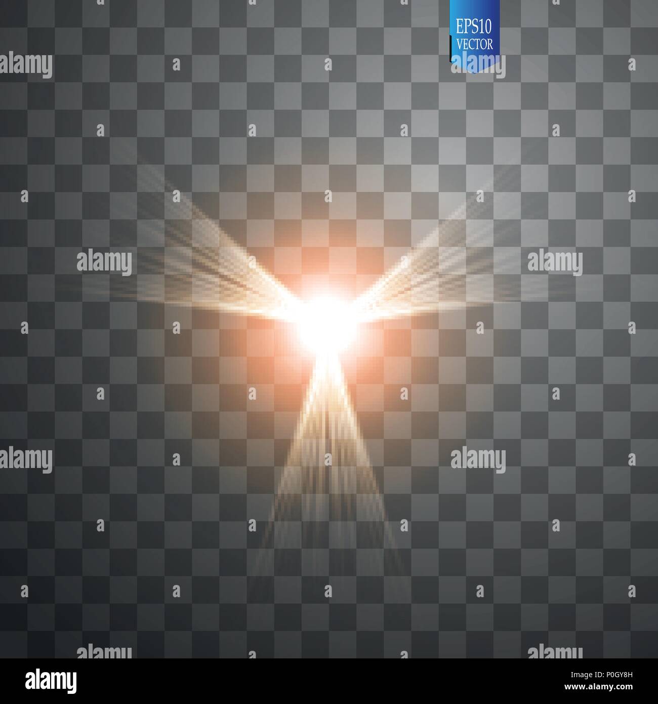 Sun isolated on transparent background. Vector illustration Stock ...