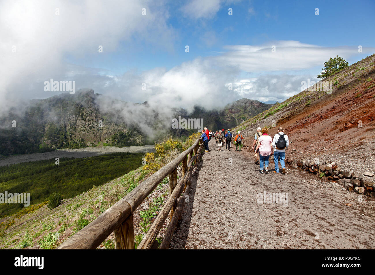 People walking on volcano hi-res stock photography and images - Alamy