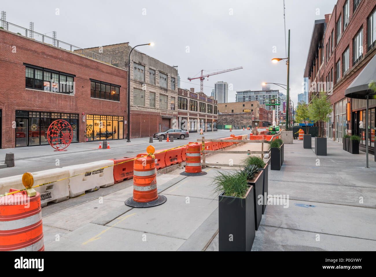Buildings in Fulton Market neighborhood Stock Photo - Alamy