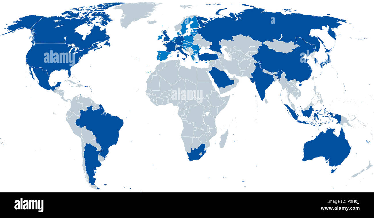 International map of the world hi-res stock photography and images - Alamy