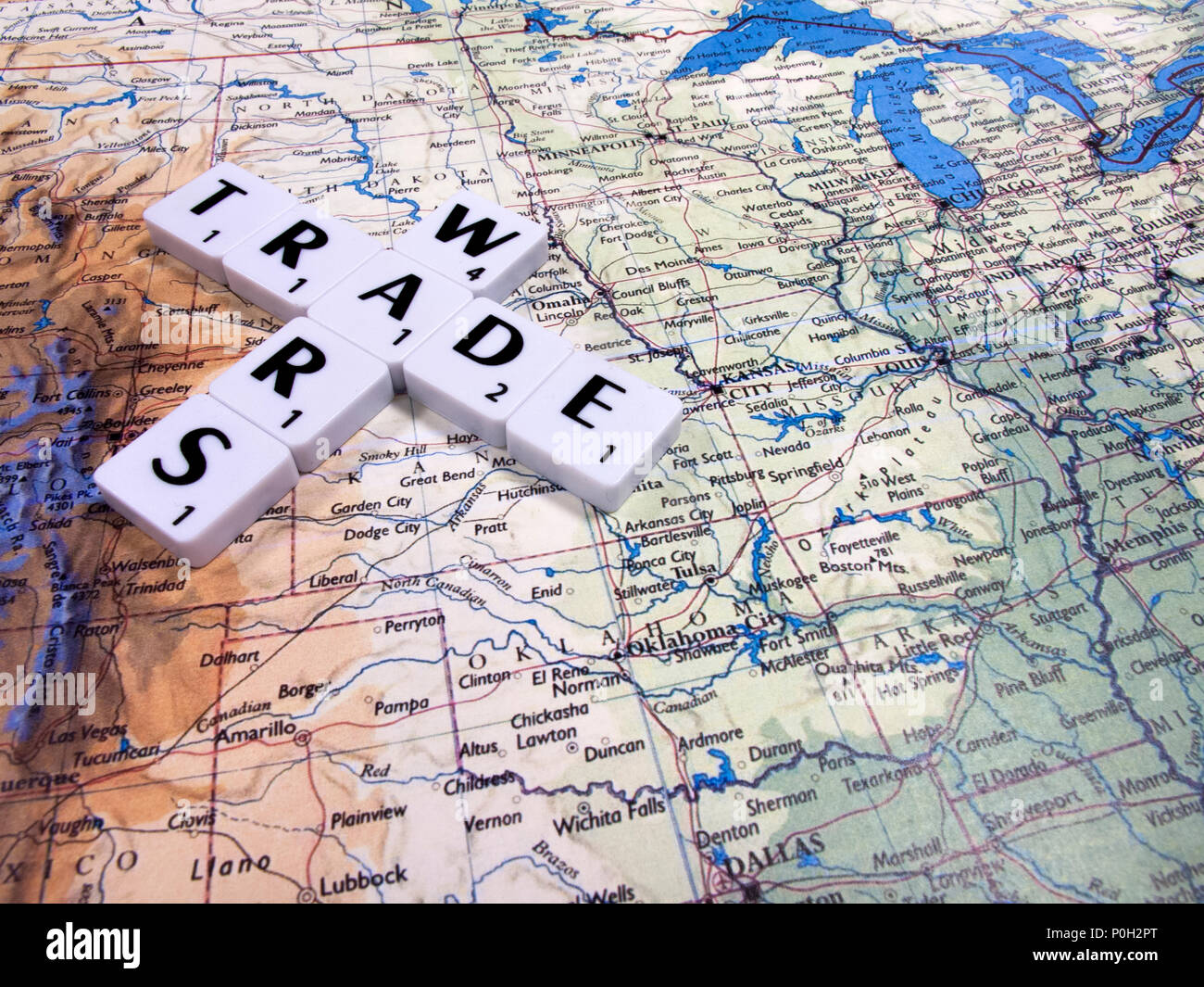 Tariffs world map hi-res stock photography and images - Alamy